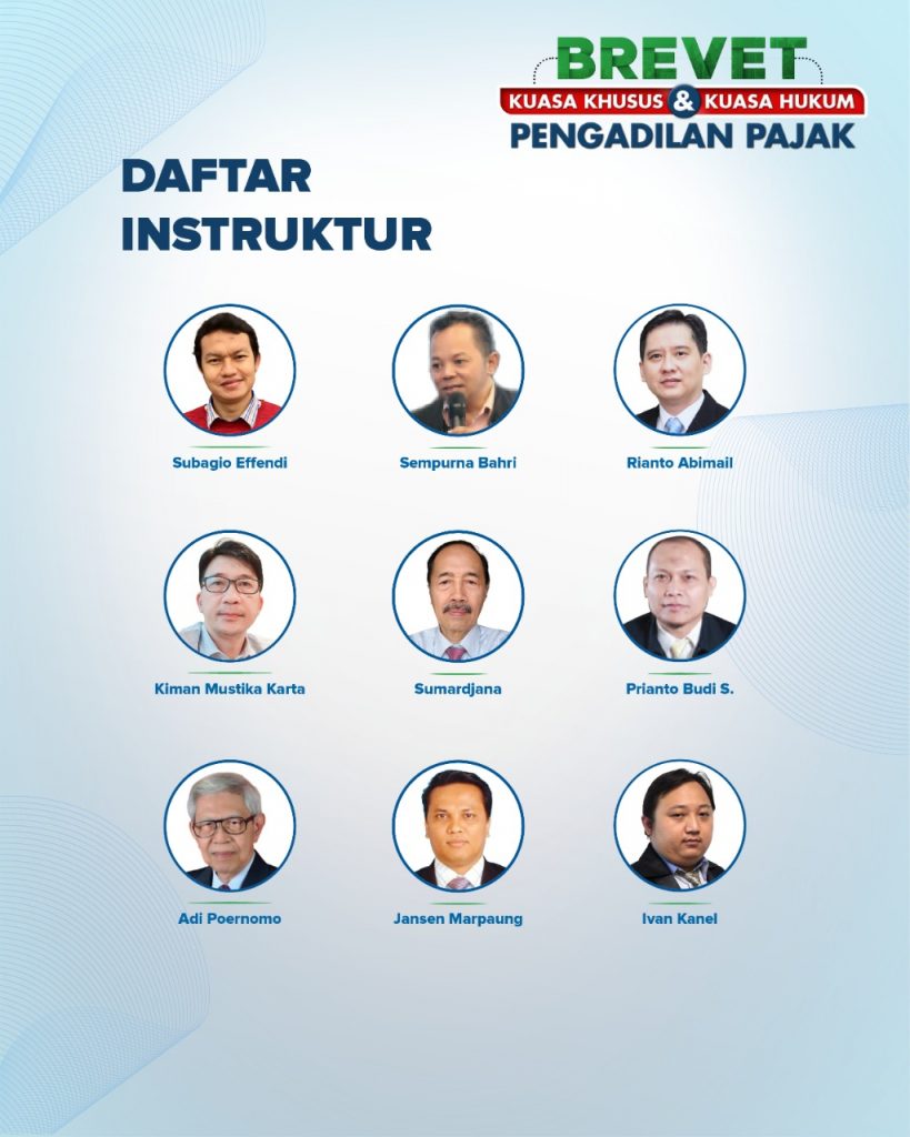 Brevet Kuasa Khusus dan Kuasa Hukum Perpajakan – IAPI