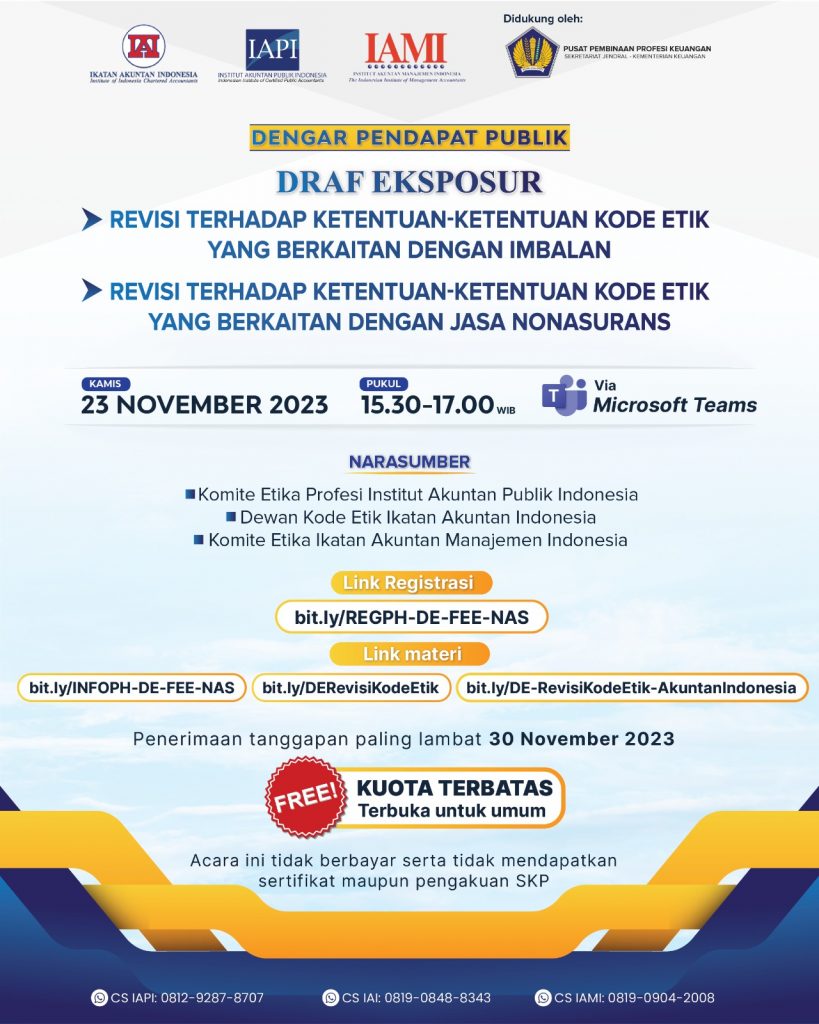 Dengar Pendapat Publik DE FEE NAS – IAPI