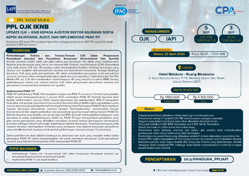 PPL OJK IKNB UPDATE OJK – IKNB KEPADA AUDITOR SEKTOR ASURANSI SERTA ...