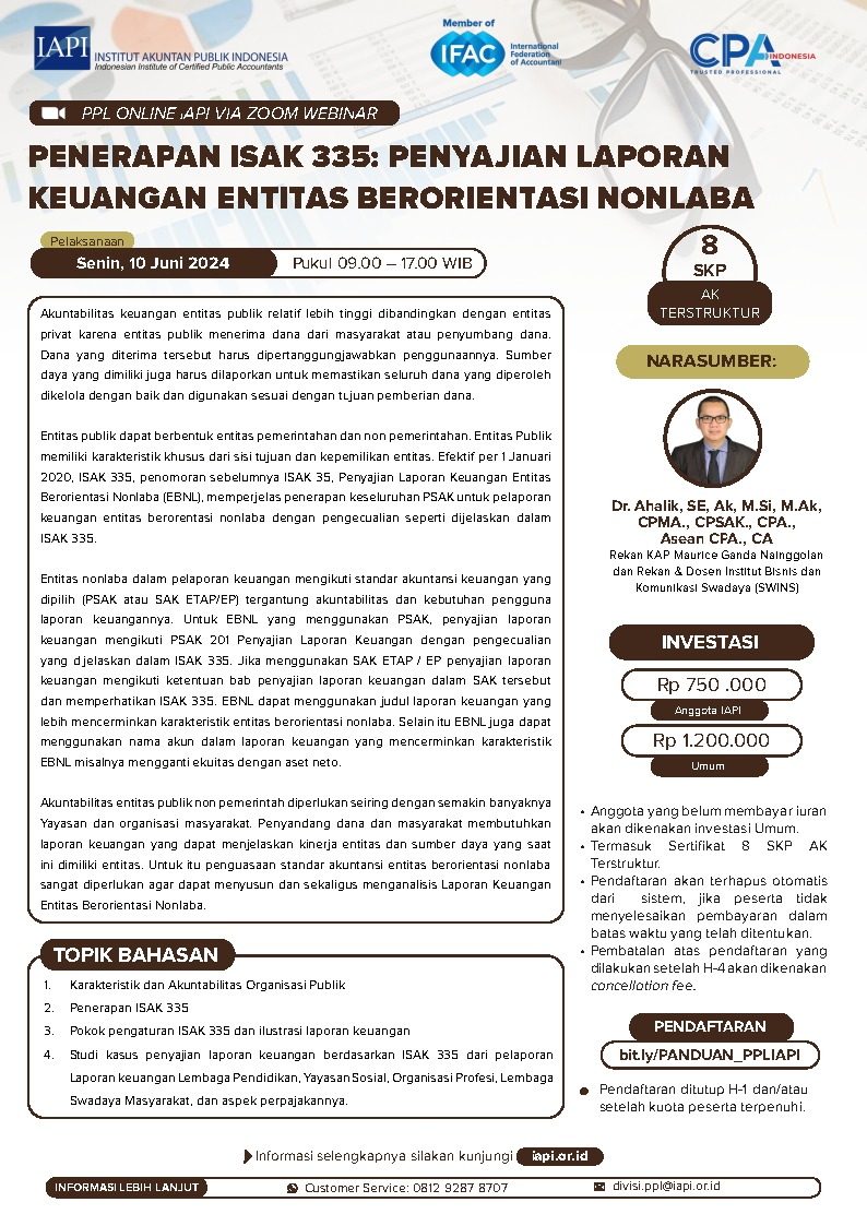 Jadwal Pelatihan IAPI – IAPI