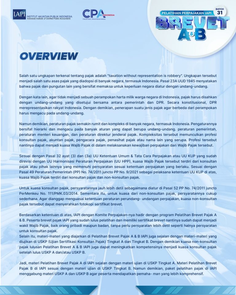 Brevet A & B Terpadu IAPI – IAPI